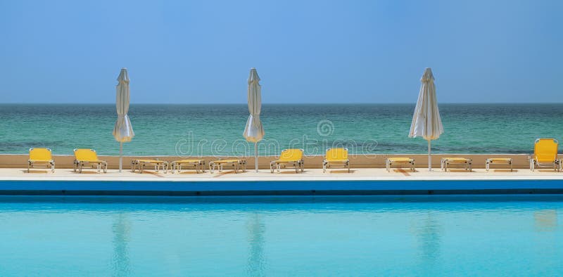 Beachfront swimming pool stock photo. Image of pool, outdoors - 4959128