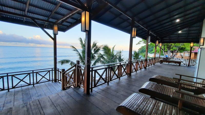 Beachfront Villa with Good View 1 in Gorontalo City Stock Photo - Image ...