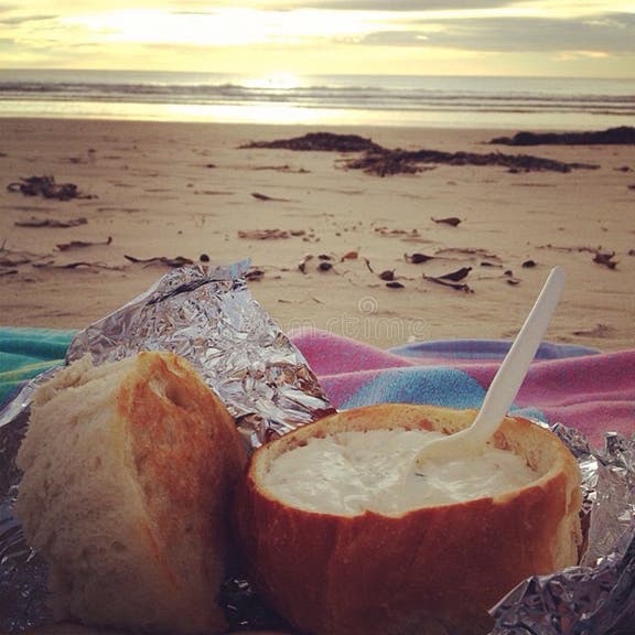 Beachin chowder stock photo. Image of beach, cold, november - 45905986