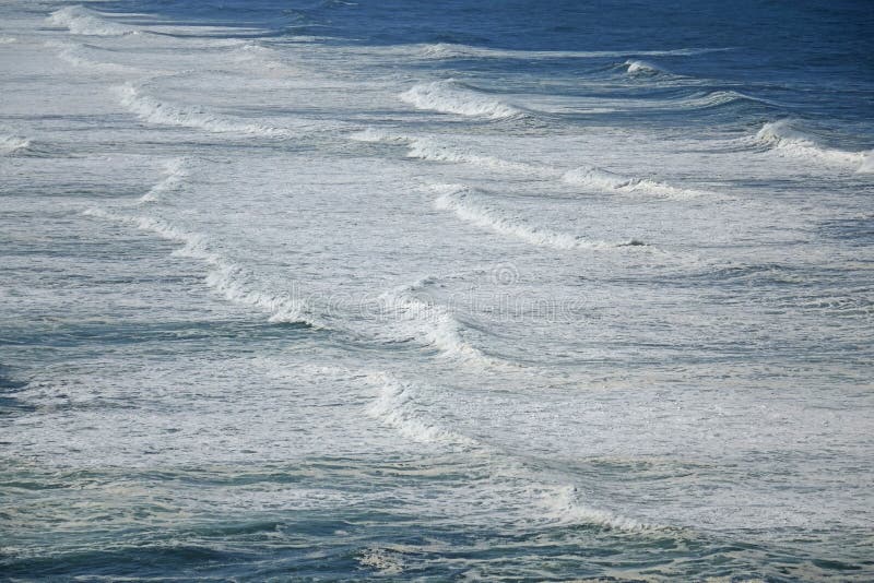 Beaching Wave Patterns on the Pacific Ocean - Bandon, Oregon Stock ...