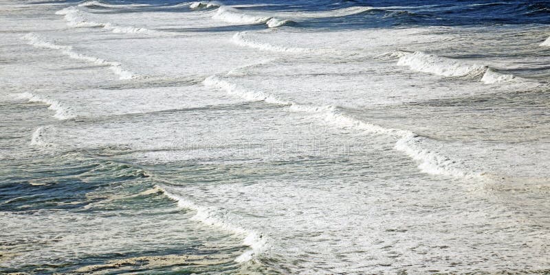 Beaching Wave Patterns on the Pacific Ocean - Bandon, Oregon Stock ...