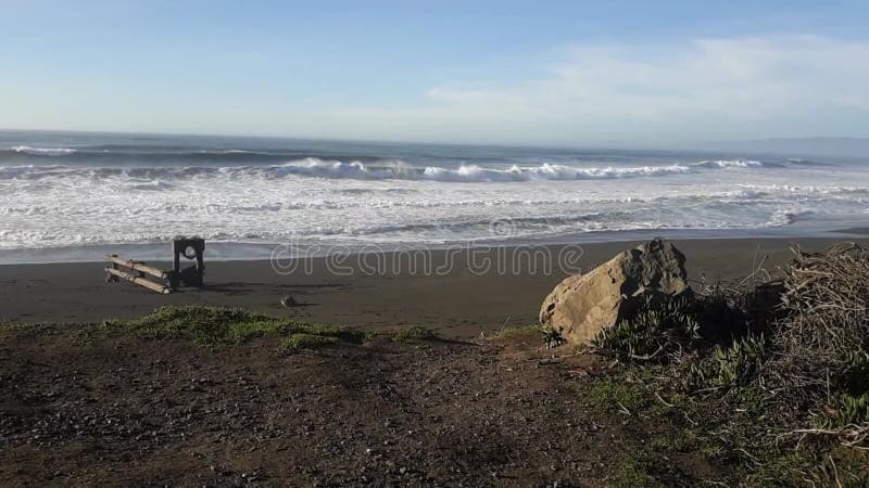 Beachs and Ocean, Mori Point California Stock Footage - Video of point ...