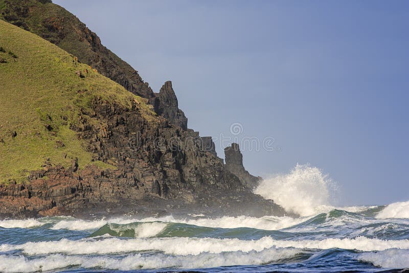 Beachscape - Transkei stock photo. Image of scenery, high - 59866628