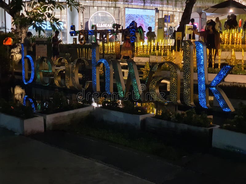 Beachwalk Walk Mall in Bali so Amazing Editorial Stock Image - Image of ...