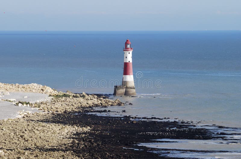 Beachy Head and Lighthouse. Eastbourne. England Stock Image - Image of ...