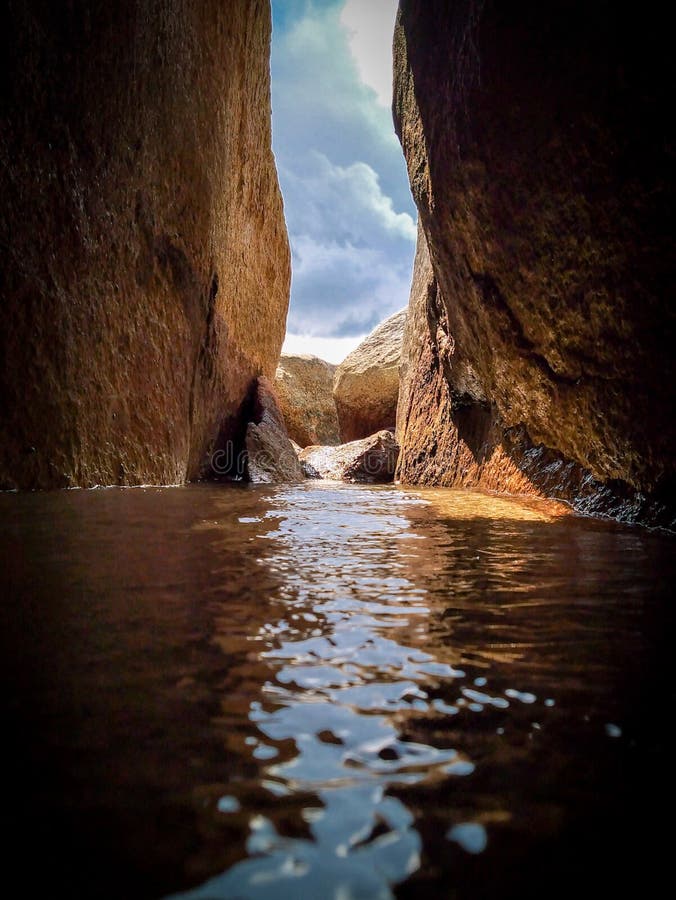 Beack rock wall stock image. Image of wall, formation - 190958813