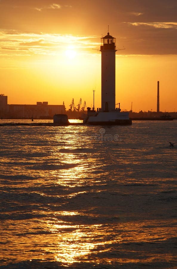 Beacon stock photo. Image of port, beacon, decline, yellow - 10246090