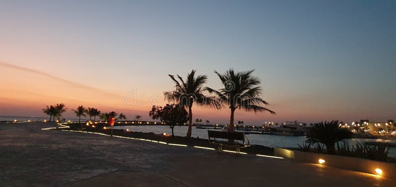 The Beacon beach stock photo. Image of ocean, evening - 228209718