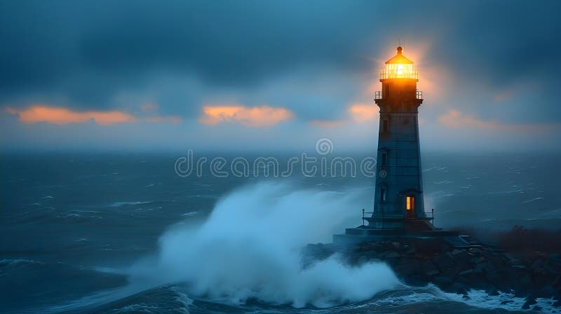 Beacon of Hope Amidst the Tempest. Concept Resilience, Hope ...