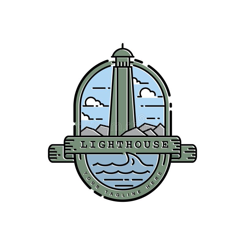 Beacon Logo Design Vector Template Stock Vector - Illustration of ...