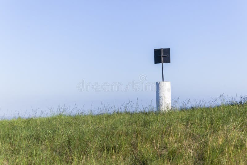 Beacon Marker Hilltop Mapping Stock Photo - Image of beacon, rural ...