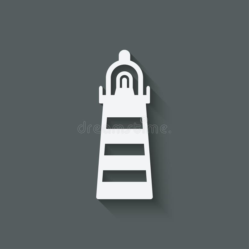 Beacon navigate symbol stock vector. Illustration of architecture ...