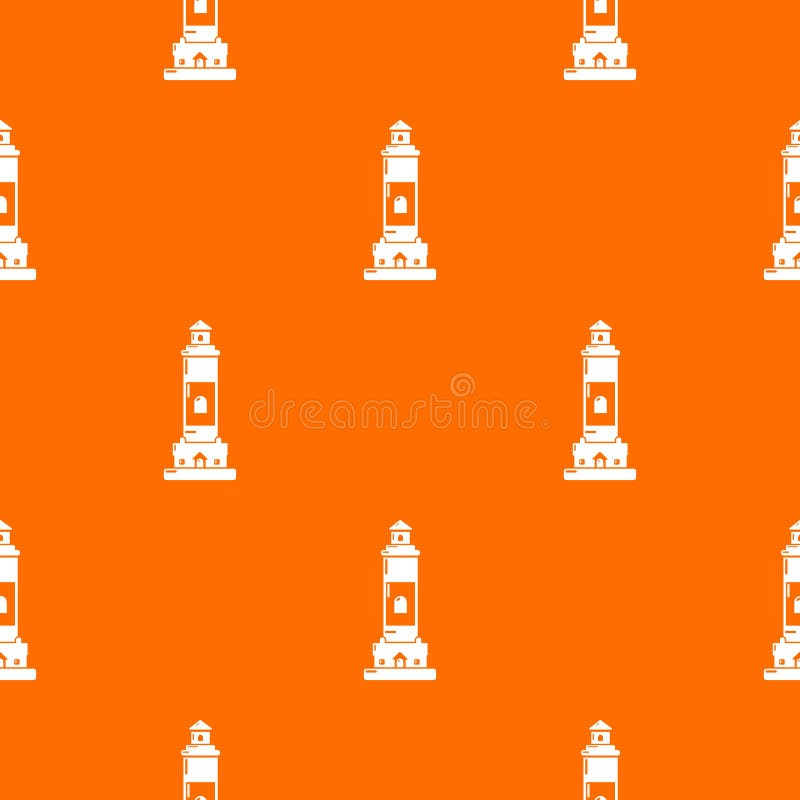 Beacon Pattern Vector Orange Stock Vector - Illustration of navigate ...