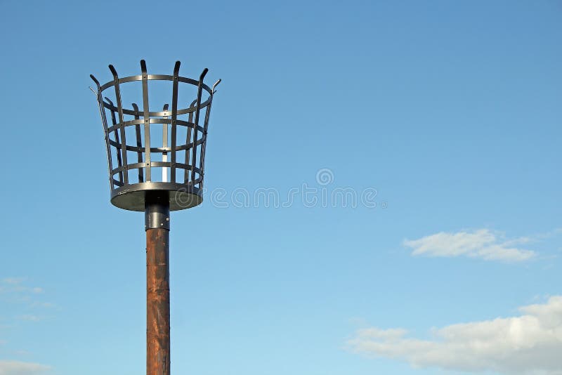 Beacon post stock photo. Image of security, pole, warn - 59951862