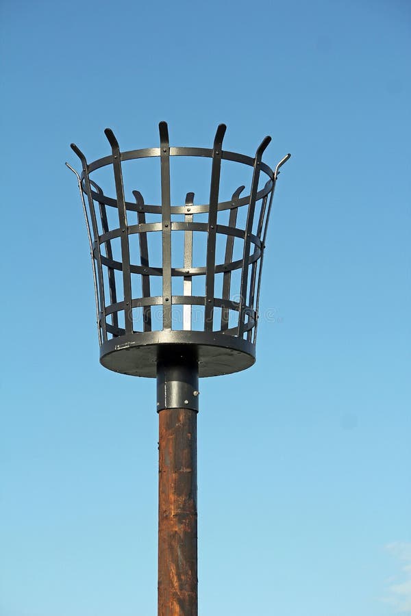 Beacon post stock image. Image of holder, post, coastal - 59951915