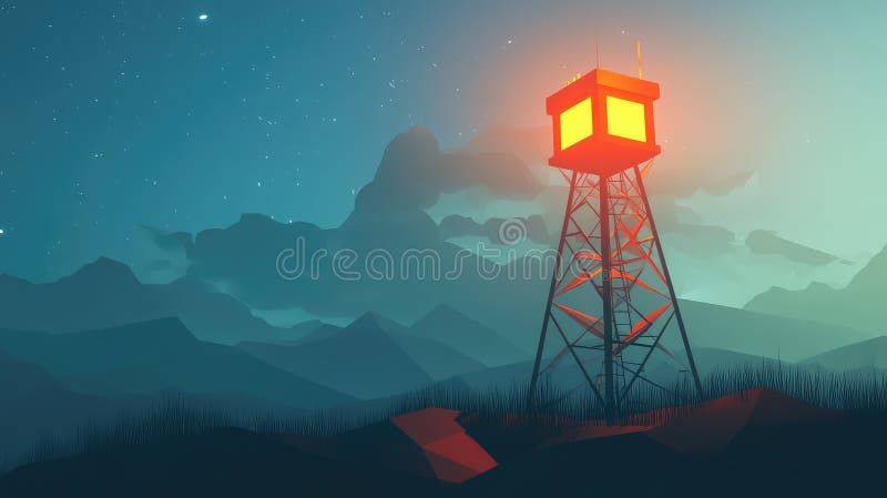 Rotating Signal Tower Ai Stock Illustrations – 3 Rotating Signal Tower ...