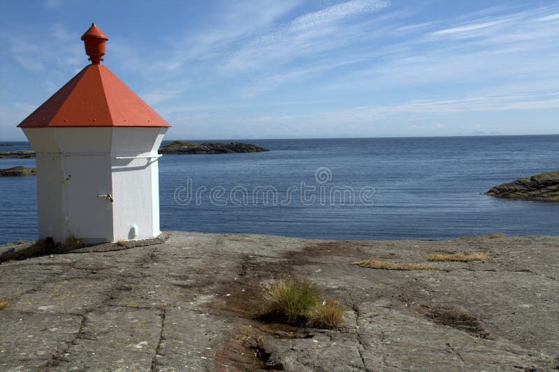 Beacon by the sea stock photo. Image of bank, guide, nautical - 20317584