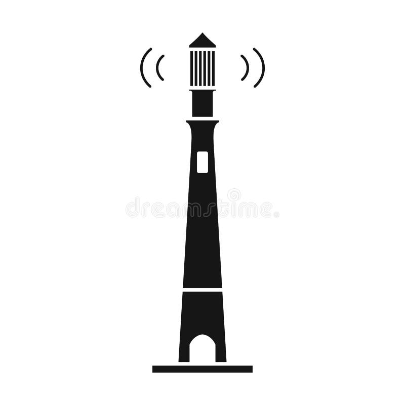 Beacon Vector Icon.Black Vector Icon Isolated On White Background ...