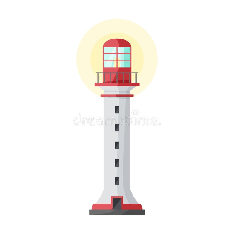 Beacon Vector Icon.Black Vector Icon Isolated On White Background ...