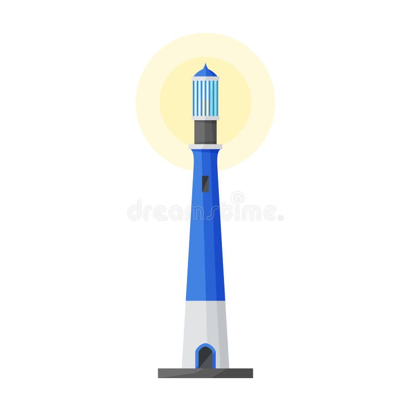 Beacon Vector Icon.Black Vector Icon Isolated On White Background ...