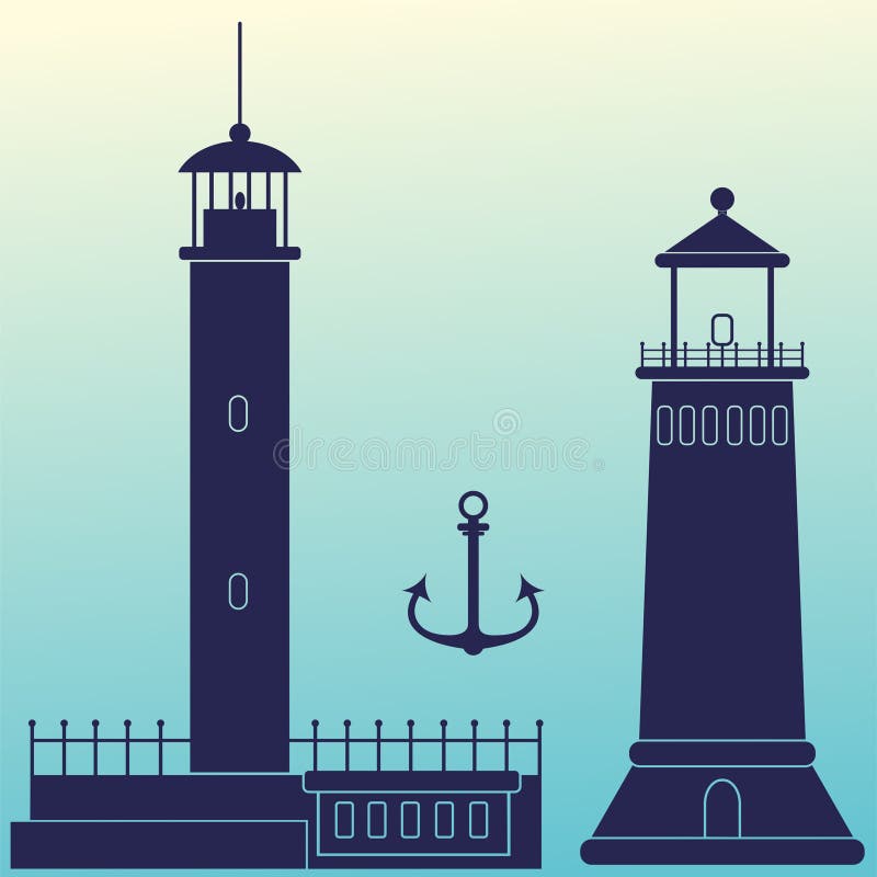 Beacon stock vector. Illustration of isolated, abstract - 48776601