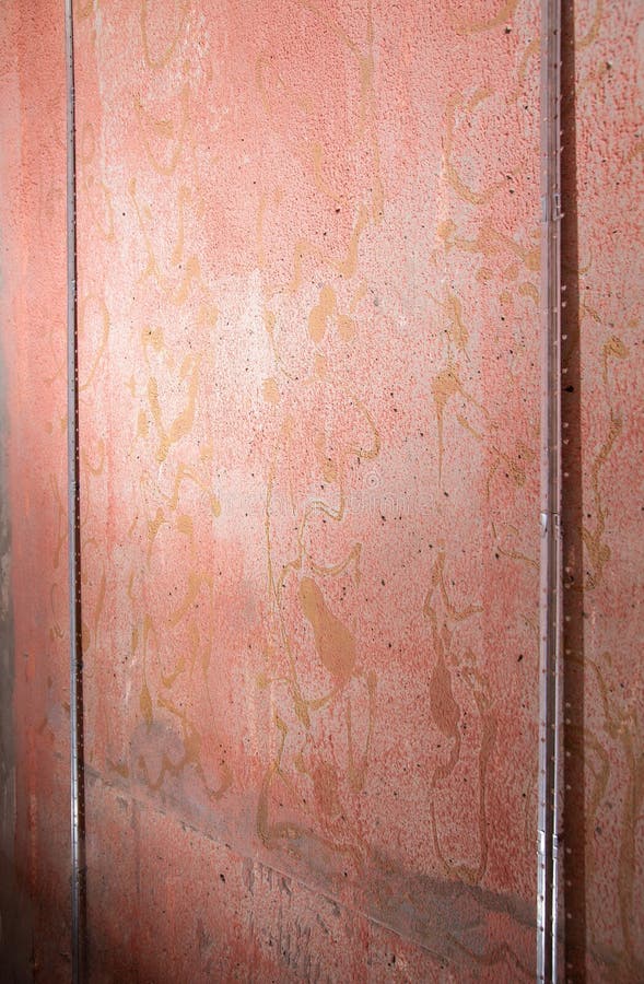 Beacons for Plaster are Installed on the Walls Covered with Concrete ...