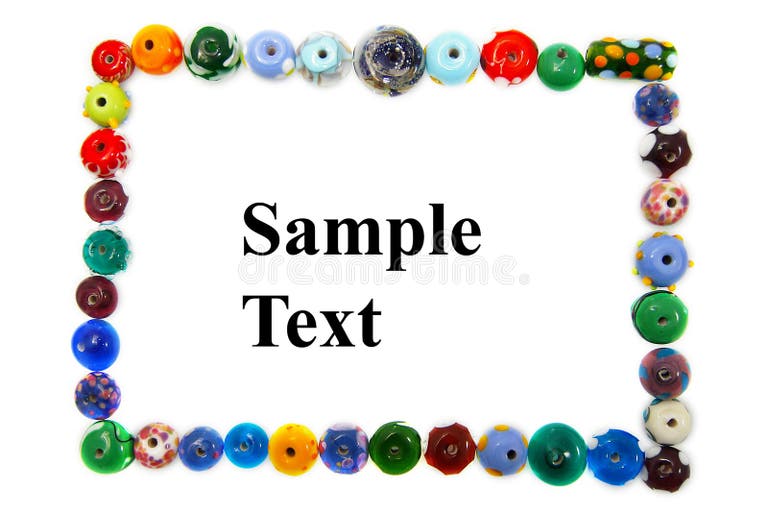 Bead border stock photo. Image of border, craft, frame - 15017762