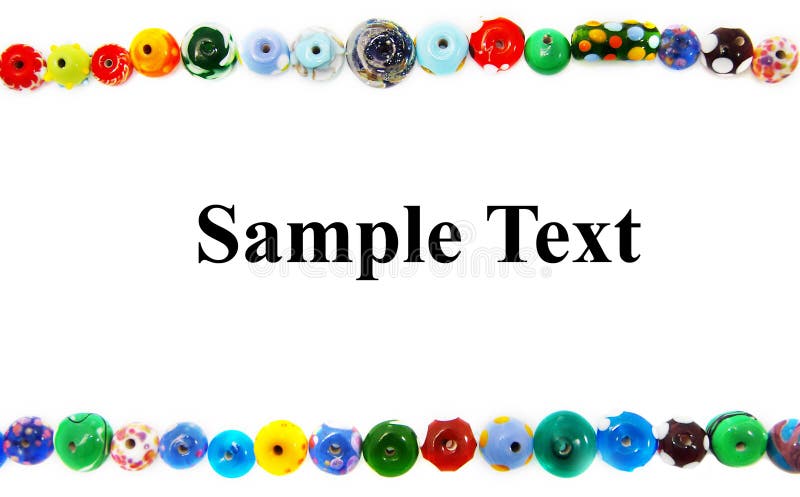 Bead border stock photo. Image of border, craft, frame - 15017762