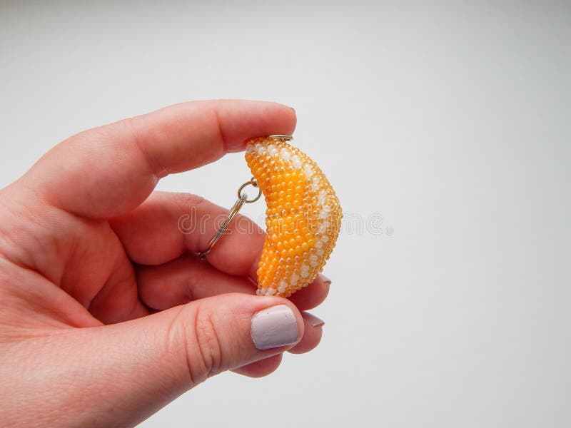 Bead Colorful Key Chain in Hand Stock Image - Image of ring, accessory ...