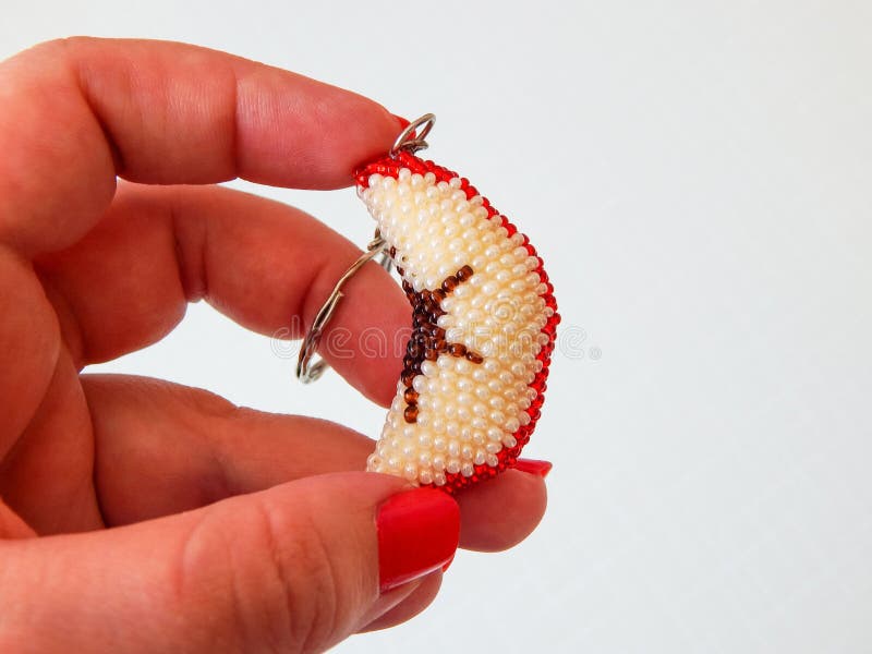 Bead Colorful Key Chain in Hand Stock Photo - Image of commercial ...