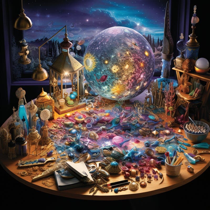 The Bead Extravaganza: Unleashing Jewelry-Making Magic Stock Photo ...