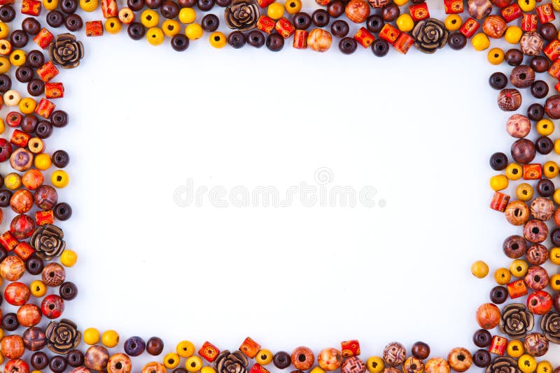 Bead Frame stock photo. Image of frame, border, white - 20967402