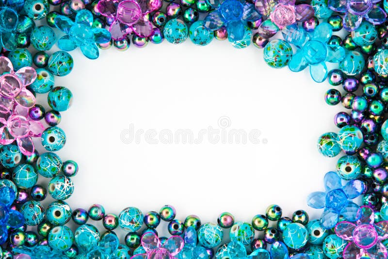 Bead Frame stock photo. Image of frame, border, white - 20967402