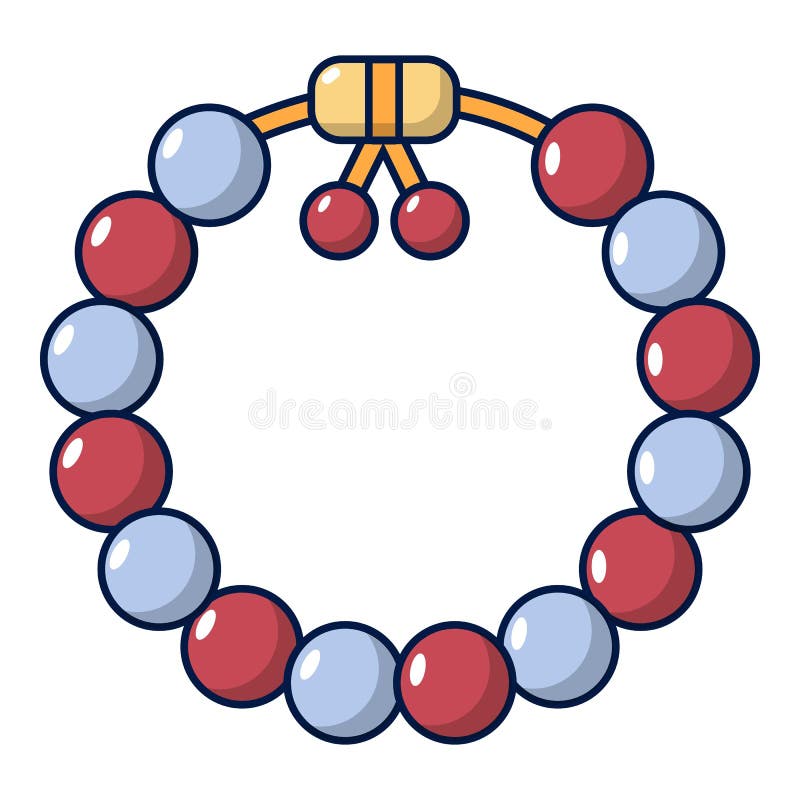Bead icon, cartoon style stock vector. Illustration of luxury - 120415528