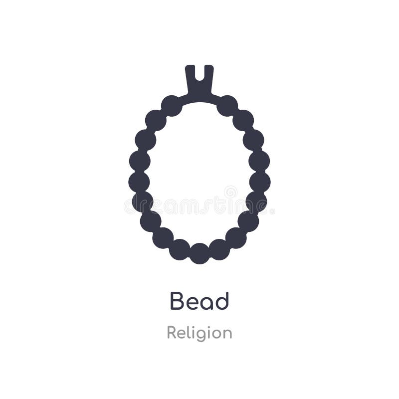 Bead Icon. Isolated Bead Icon Vector Illustration from Religion ...