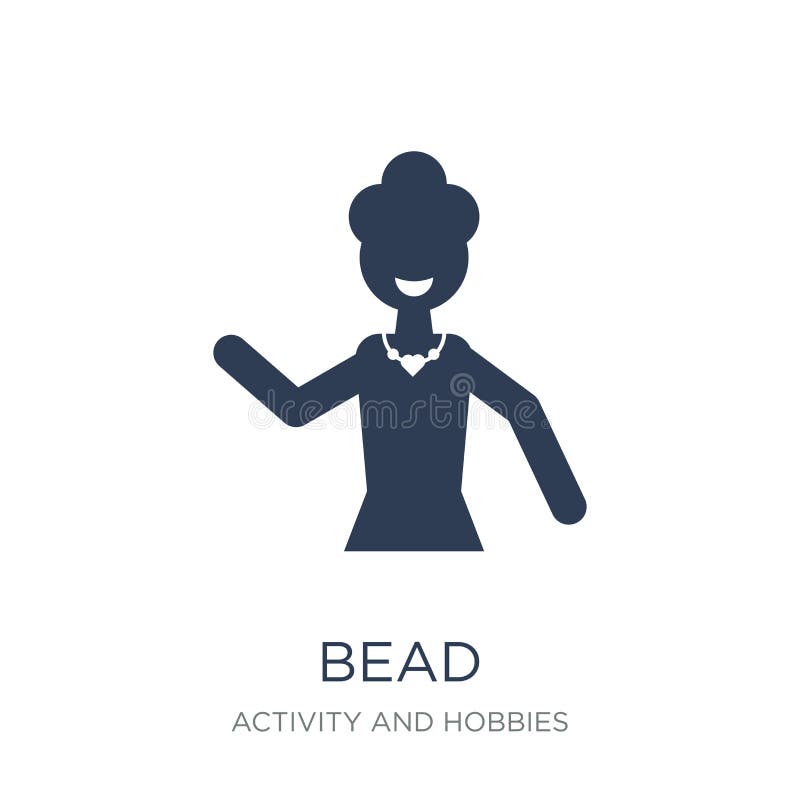 Bead Icon. Trendy Flat Vector Bead Icon on White Background from Stock ...