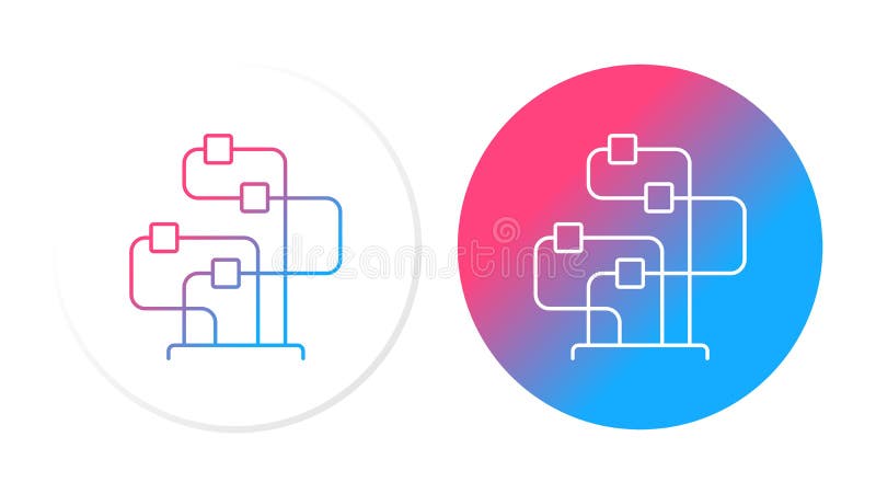 Bead Maze Toy, Gradient Icon, Light and Dark Stock Vector ...