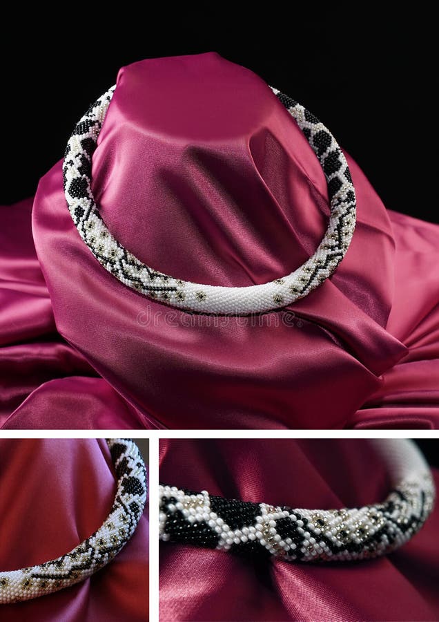 Bead Rope, Seed Beads, Bead Necklace Stock Image - Image of handwork ...