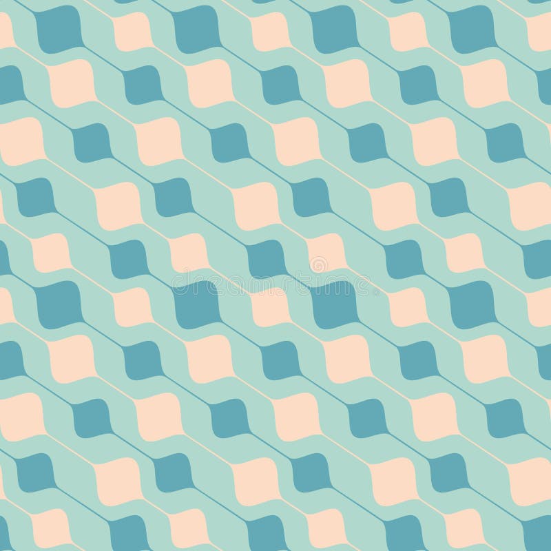 Bead on a String Abstract Art Seamless Pattern, Pink Green Mint ...