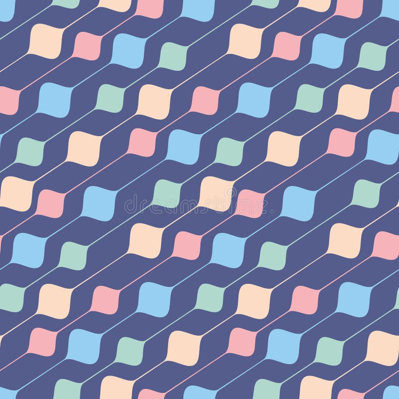 Bead on a String Abstract Art Seamless Pattern, Purple Pink Textile ...