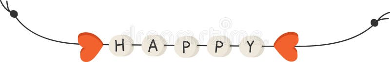 Beaded Happy Hearts Bracelet Stock Vector - Illustration of hobby ...