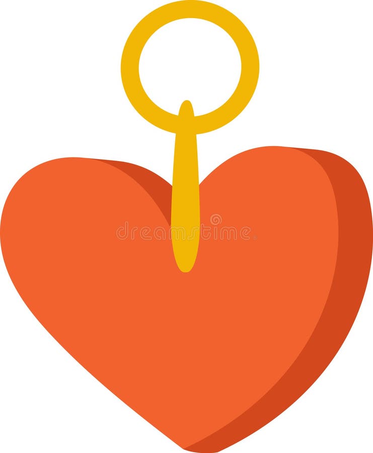 Beaded Heart Element stock vector. Illustration of necklace - 363079638