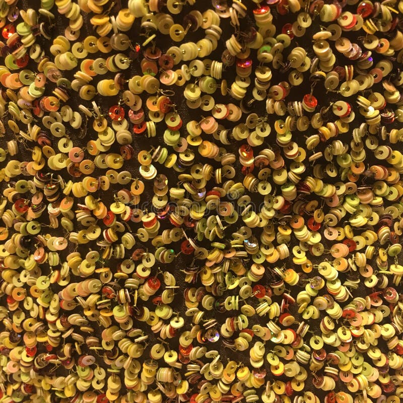 Beaded sequin texture stock photo. Image of texture, yellow - 87464162