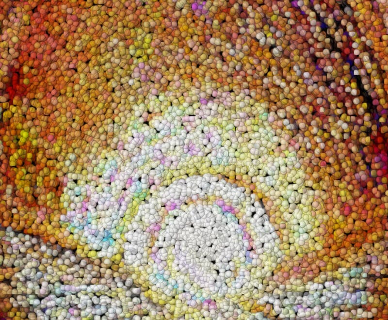 Beaded Tunnel Pattern and Design Stock Photo - Image of gold ...