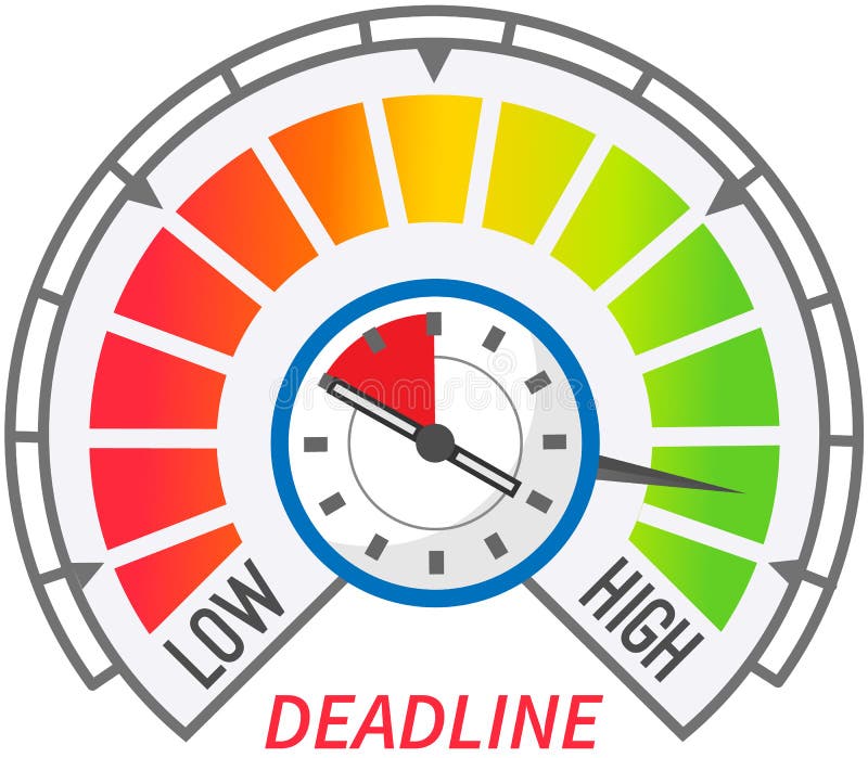 Beadline for Completing Task or Work, Specific Point in Time by Which ...