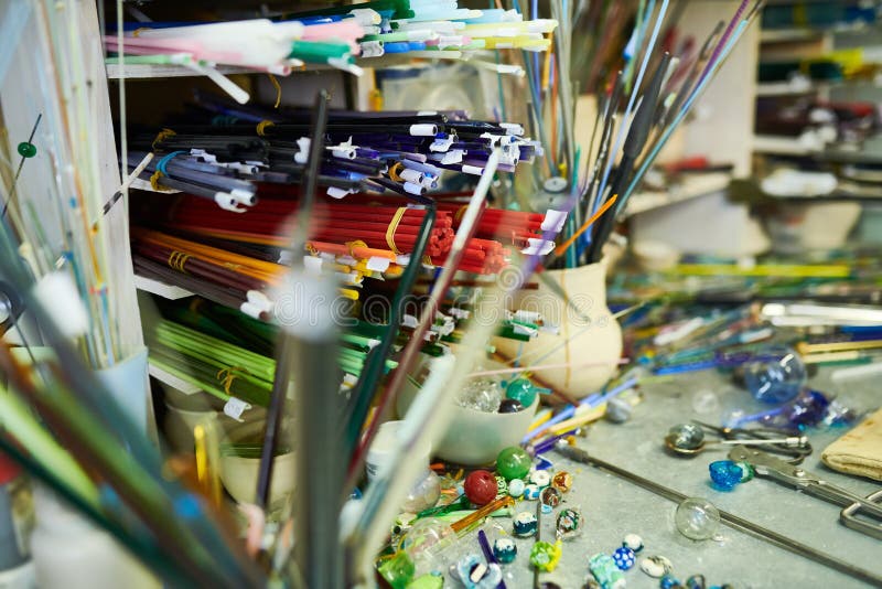 Beadmaking Workshop stock image. Image of jewelry, fusing - 117619865