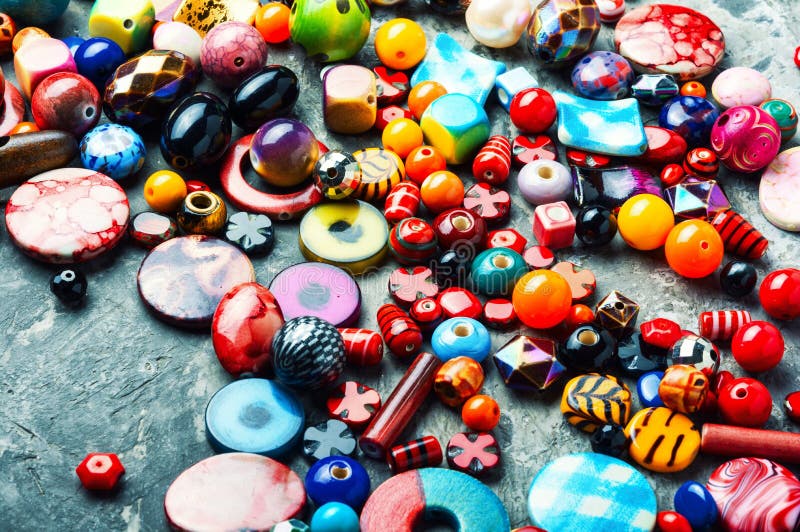 Beads or colorful beads stock photo. Image of jewel - 143581978