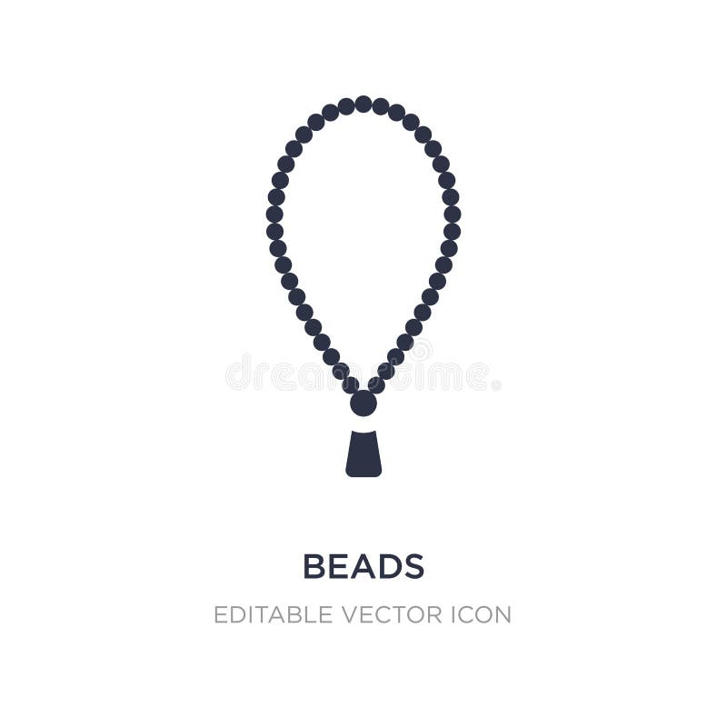 Beads Icon on White Background. Simple Element Illustration from ...