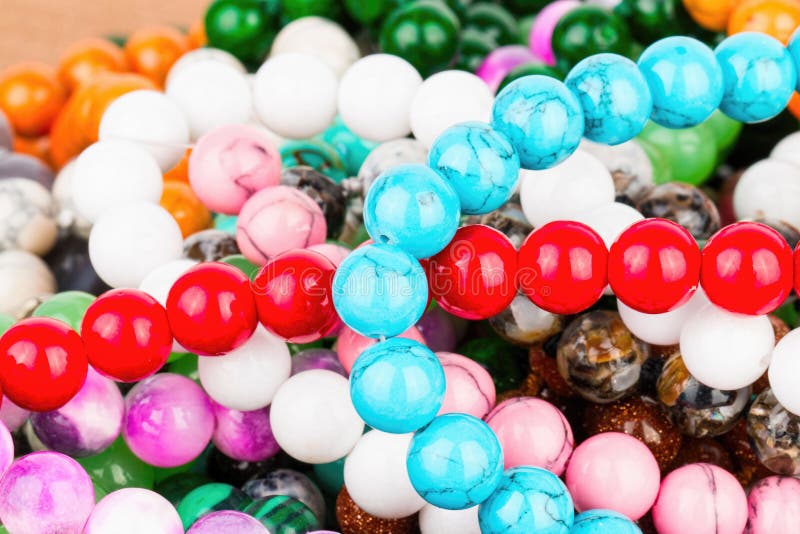 Beads jewelry. stock image. Image of gemstone, people - 57663405