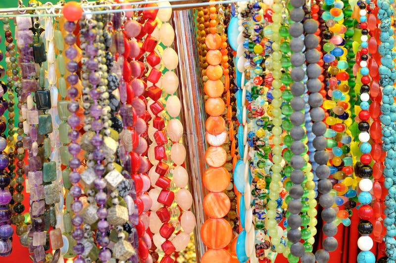Bright colourful beads stock photo. Image of bright, necklaces - 29023142